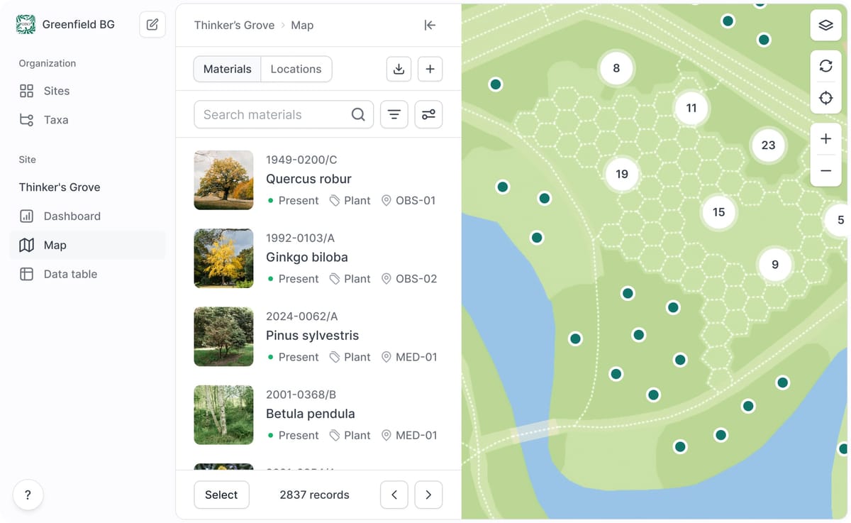 Hortis – Track and manage plant collections